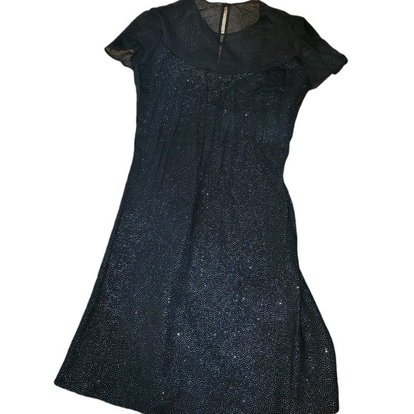 CDC | Dresses | Cdc Evening Caren Desiree Sparkly Sheer Shoulders And ...
